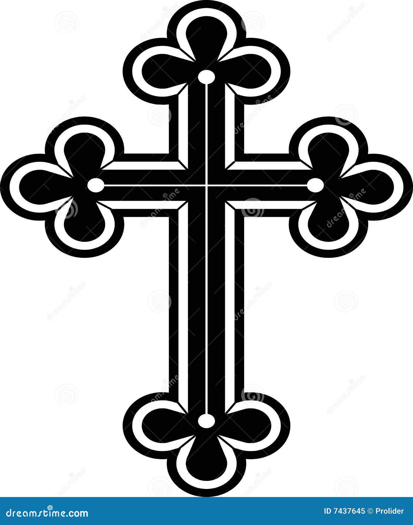 Back white cross stock illustration. Illustration of border - 7437645