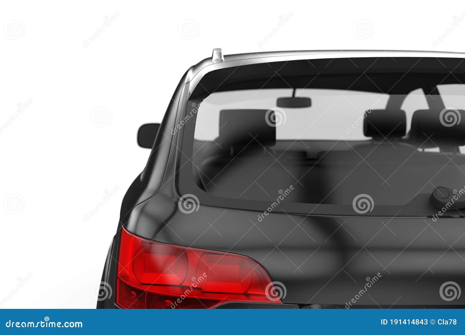 Back window car, mockup stock illustration. Illustration of mockup ...