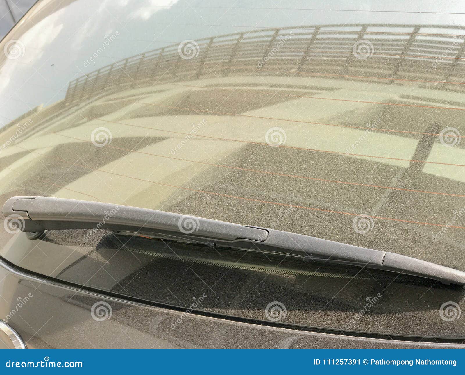 Back windshield wiper stock image. Image of drive, automotive - 111257391