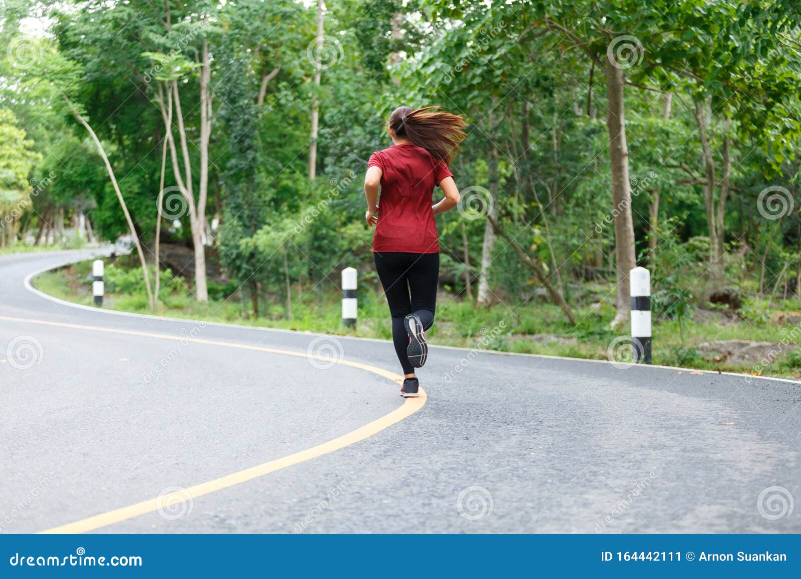 Back of woman runner stock image. Image of sport, green - 164442111