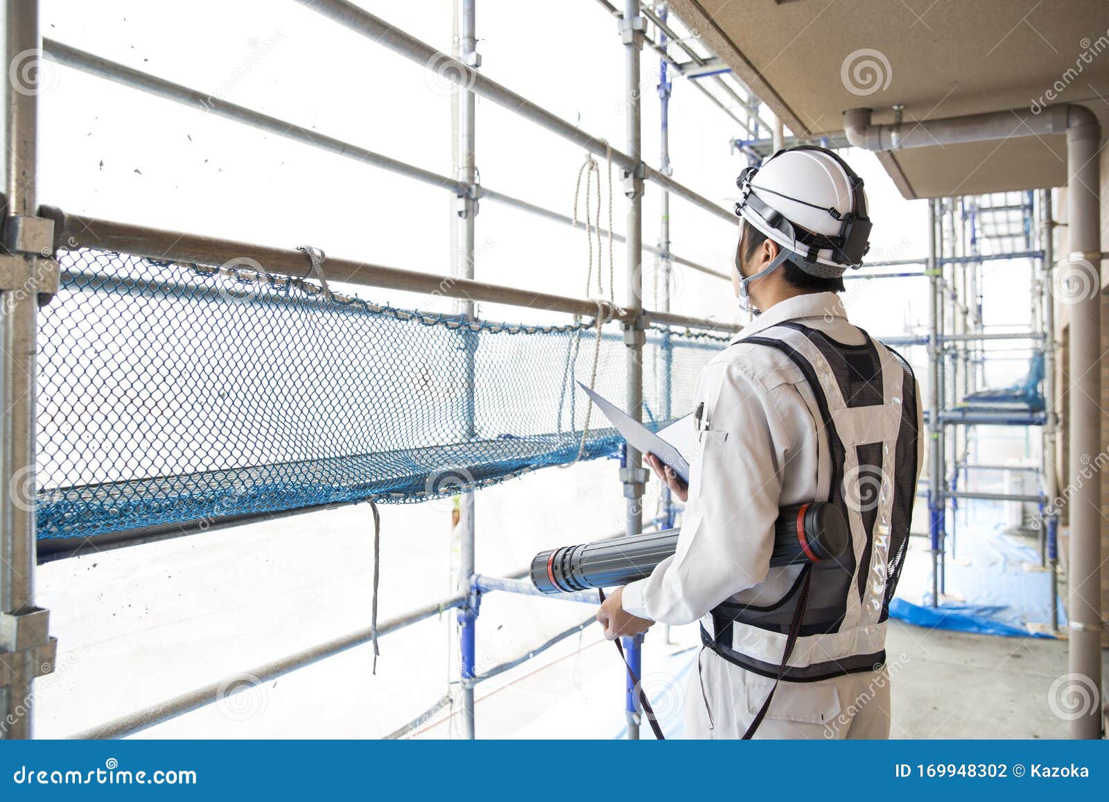The back of a working male stock photo. Image of construction - 169948302