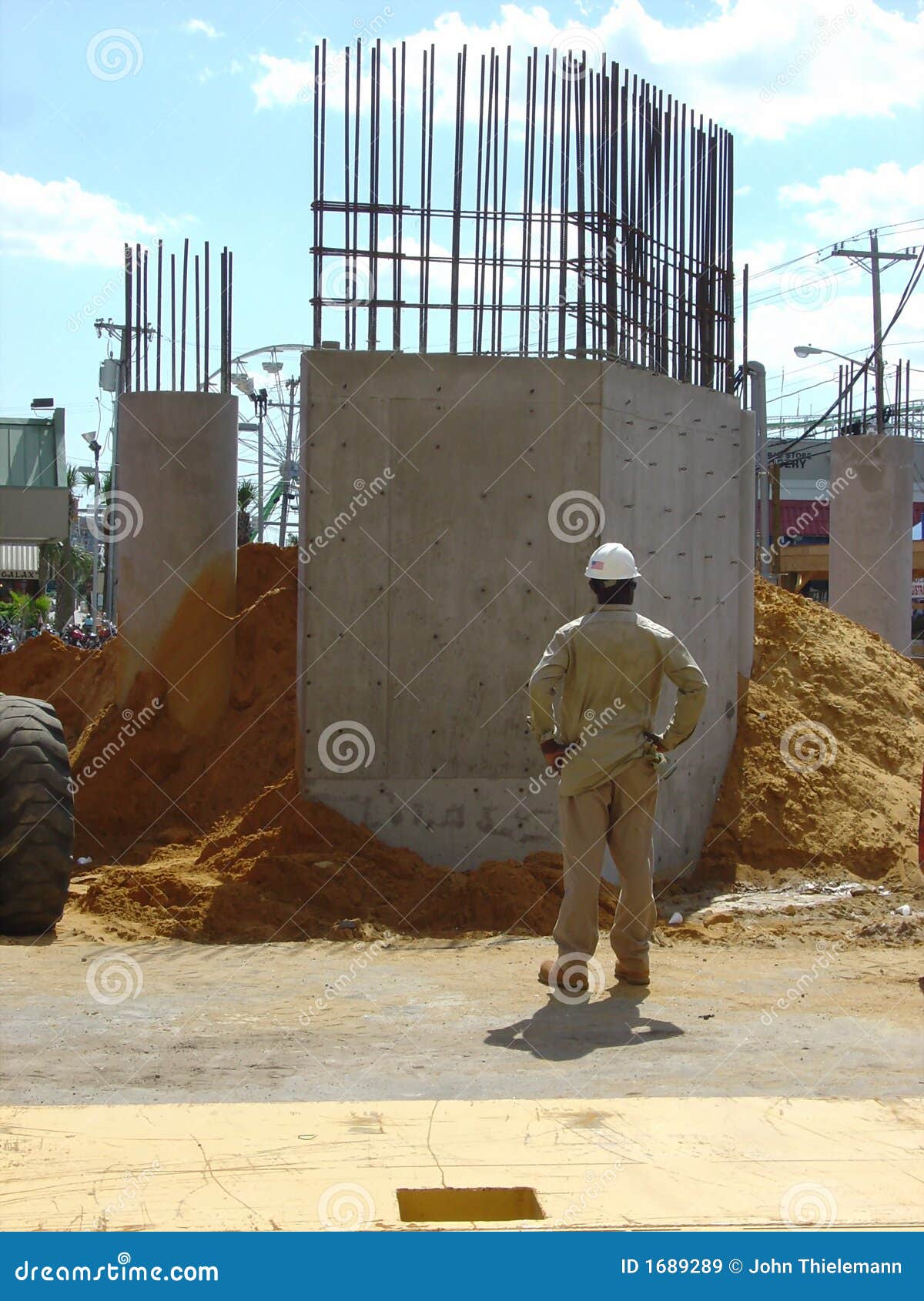 Back of a working man stock image. Image of lumber, crane - 1689289