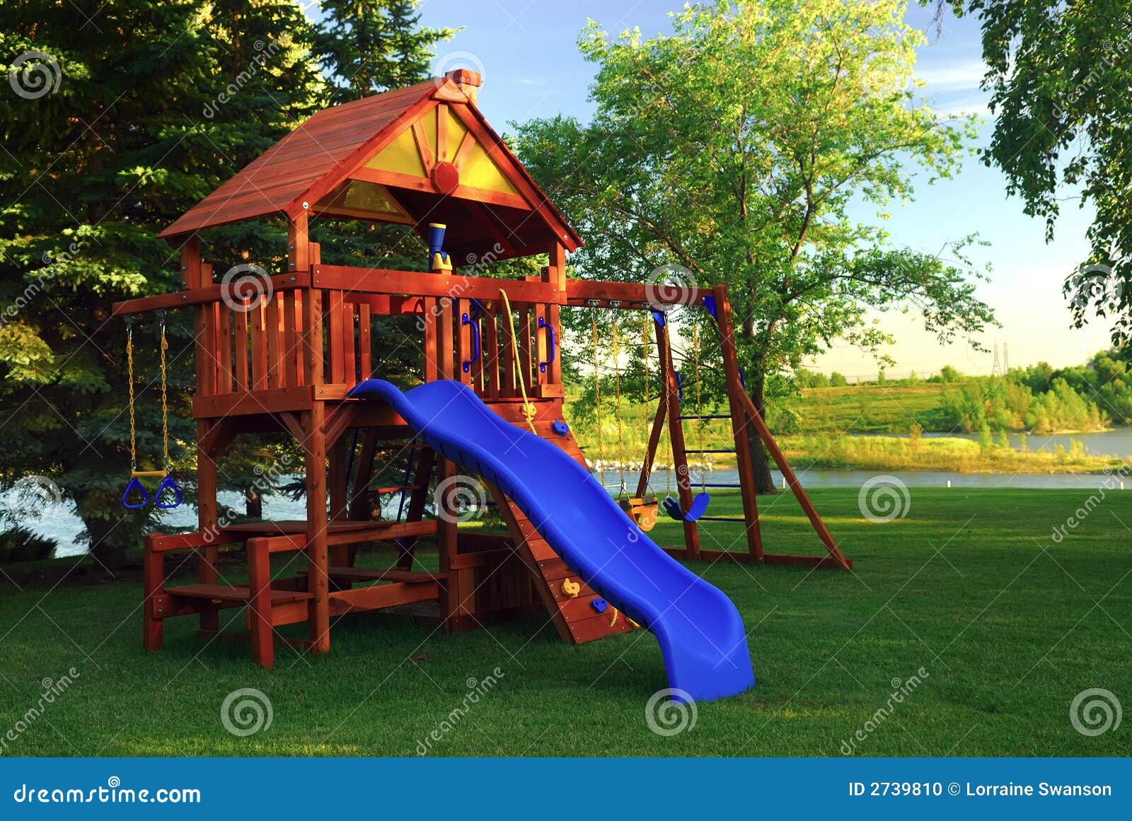 Back Yard Play Structure stock photo. Image of playground - 2739810