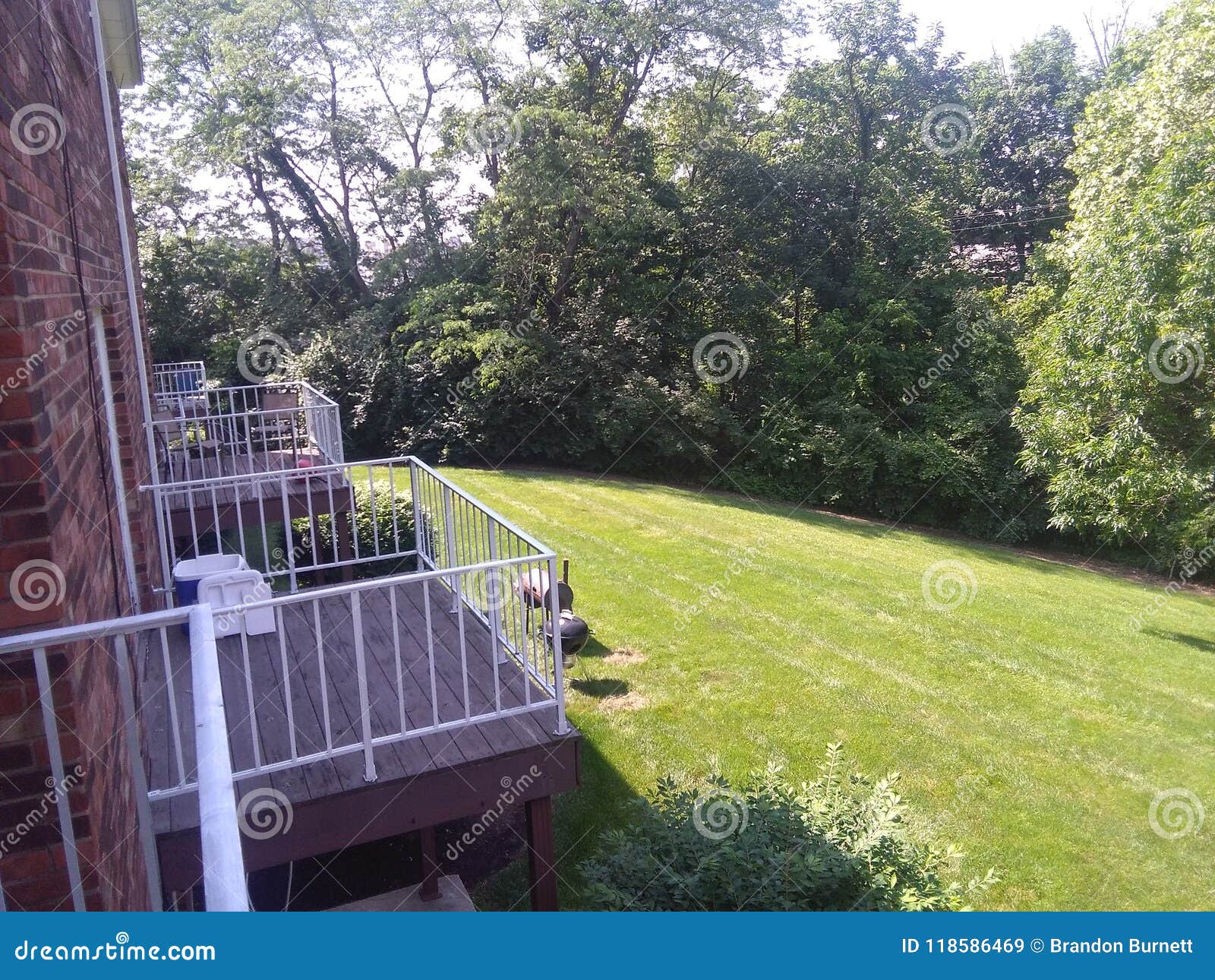 Back yard view stock image. Image of yard, space, view - 118586469