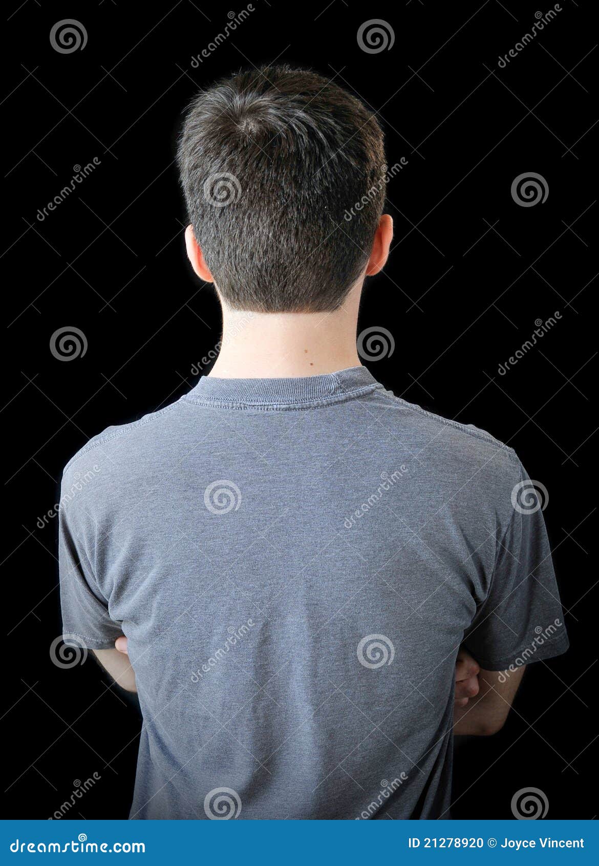 Back of young man stock photo. Image of head, male, hairstyle - 21278920