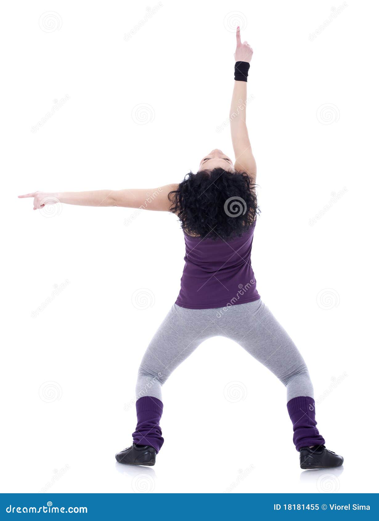 Back of a Young Nice Girl Dancing Stock Image - Image of adolescence ...