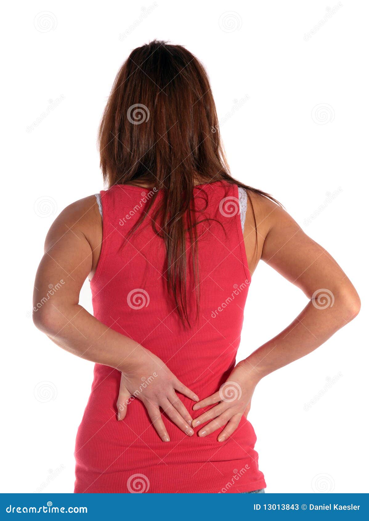Backache stock image. Image of white, isolated, youthful - 13013843
