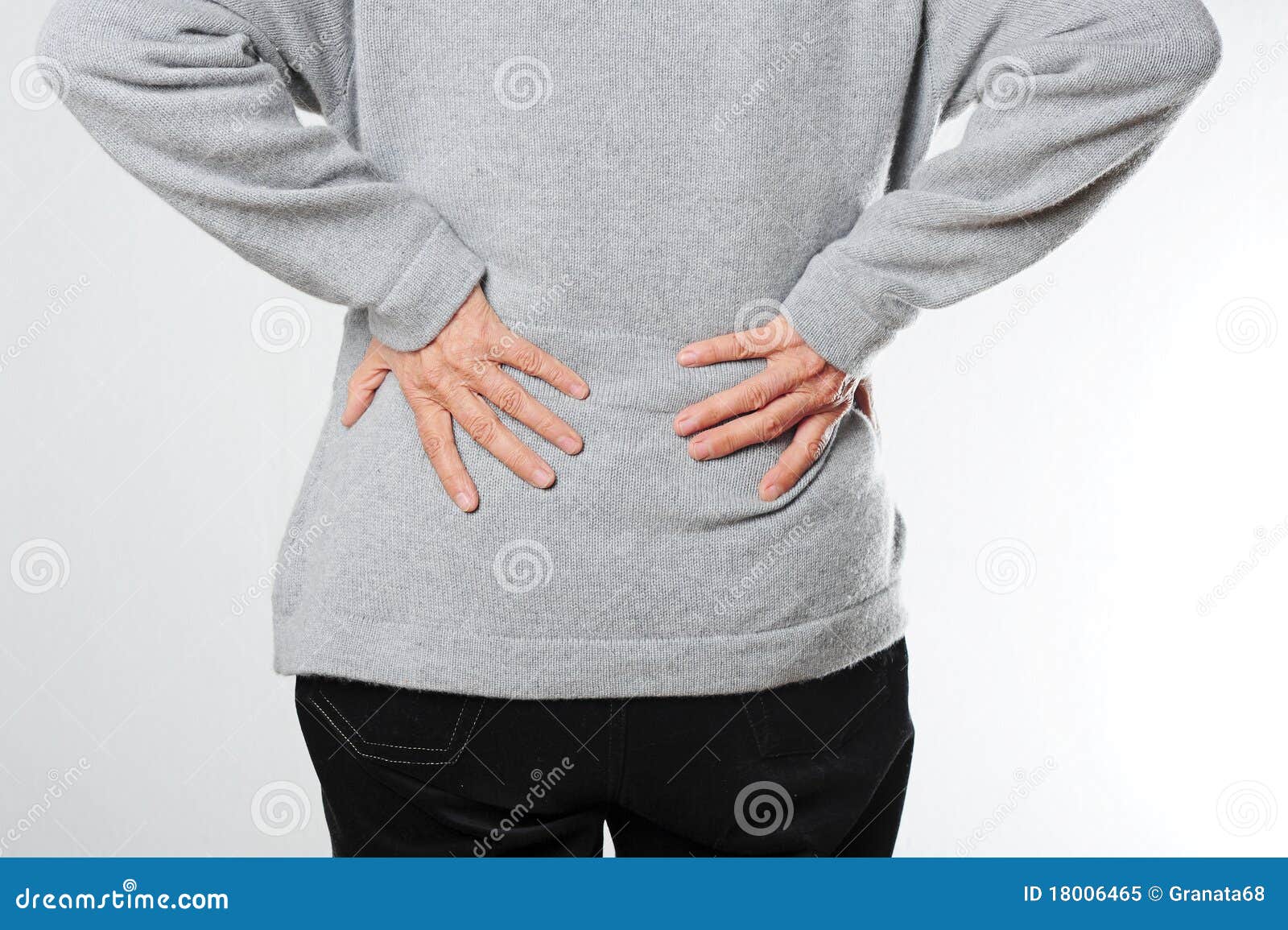 Backache stock image. Image of human, grey, holding, backache - 18006465