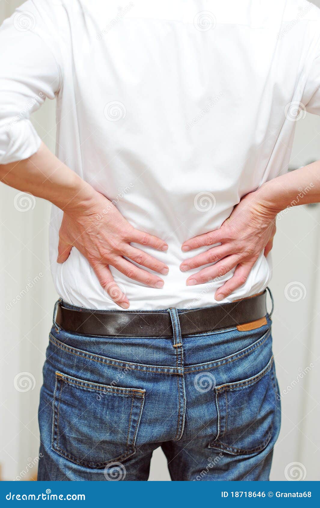 Backache stock photo. Image of medical, affliction, distress - 18718646
