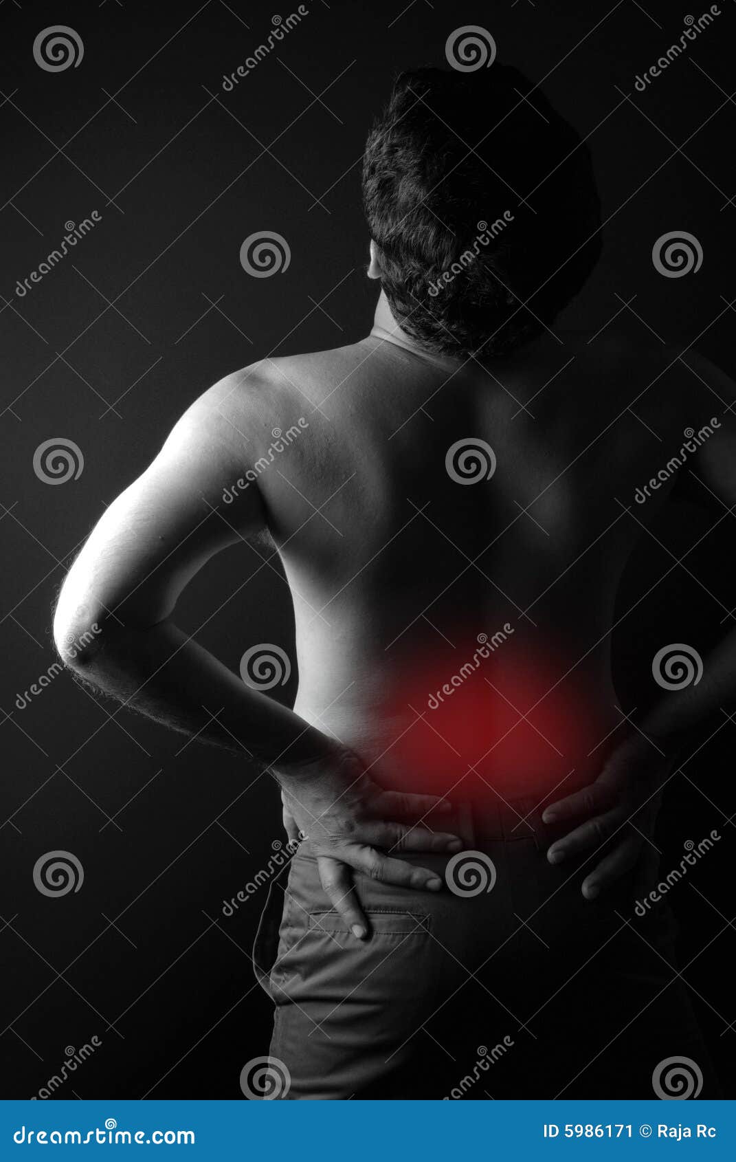Backache stock image. Image of person, sadness, ache, backache - 5986171