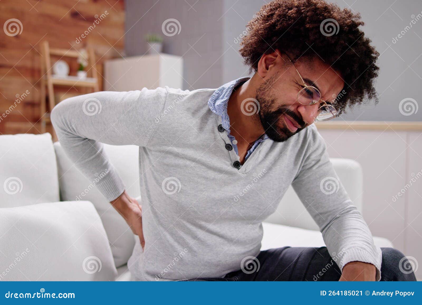 Backache and Backbone Ache. Orthopedic Couch Stock Image - Image of ...