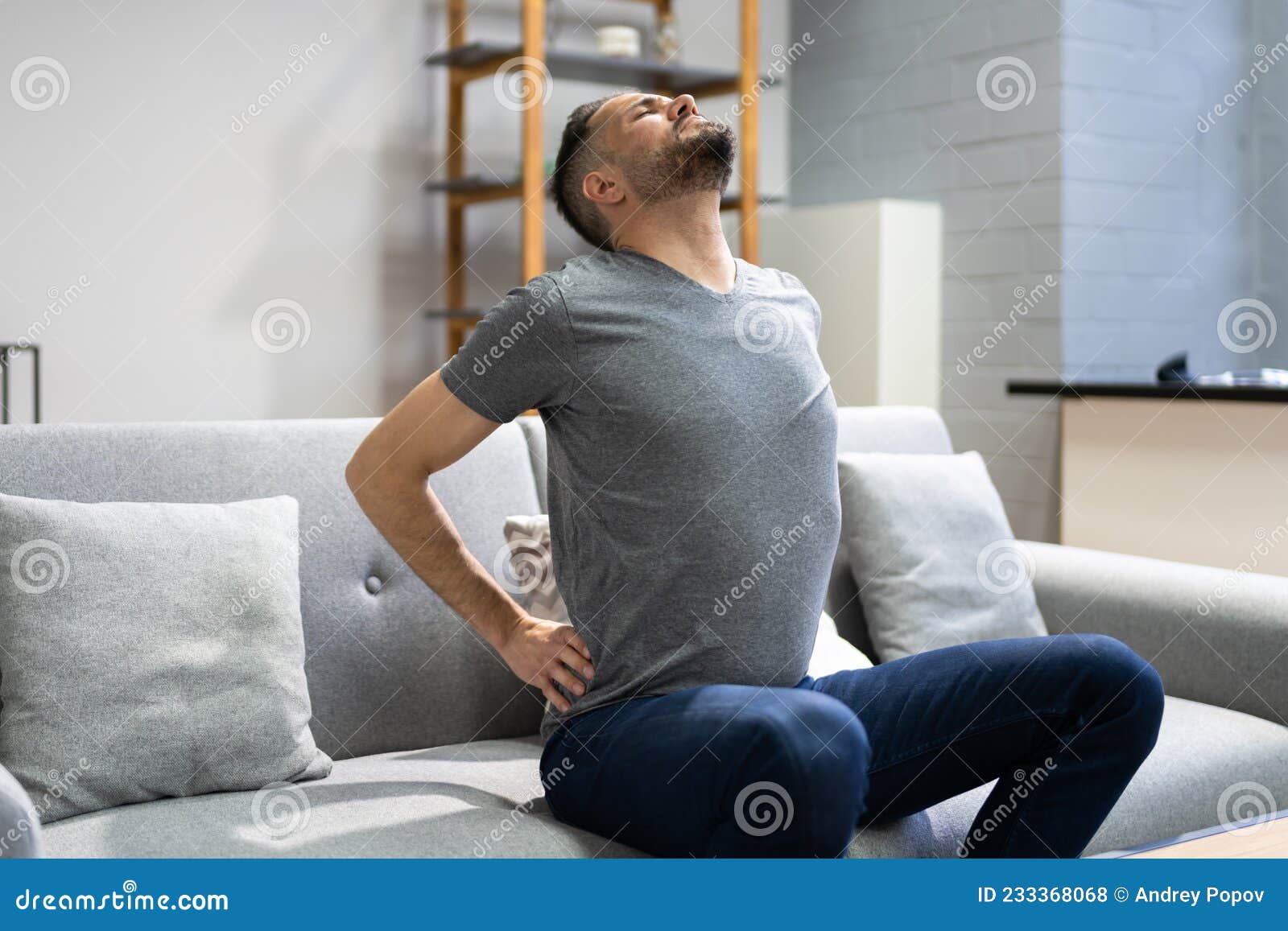 Backache and Backbone Ache. Orthopedic Couch Stock Photo - Image of ...