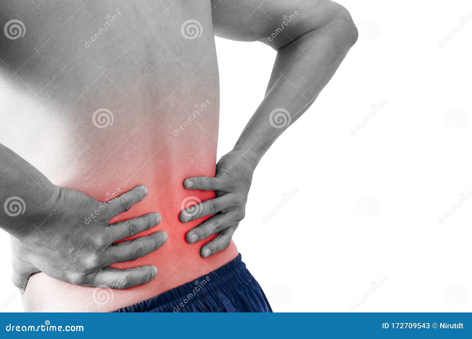 Backache isolated stock image. Image of healthy, isolated - 172709543