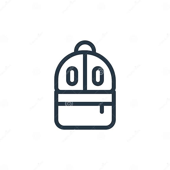 Backbag Icon Vector from Spring Concept. Thin Line Illustration of ...