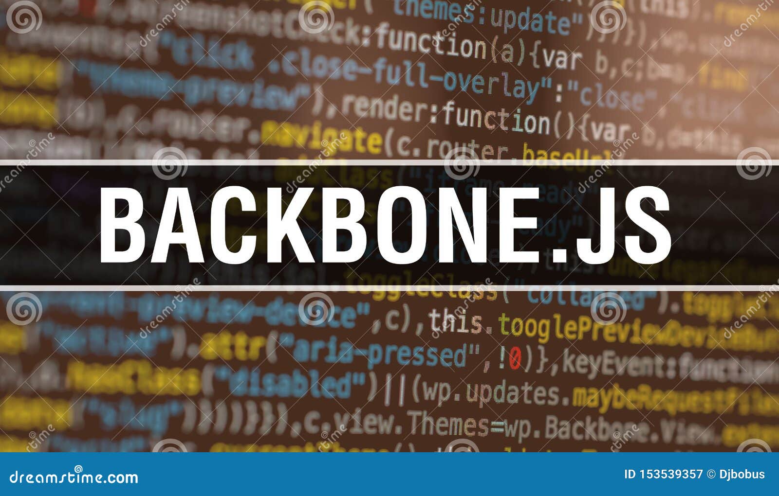BACKBONE.JS With Abstract Technology Binary Code Background.Digital ... BACKBONE.JS With Abstract Technology Binary Code Background.Digital ...