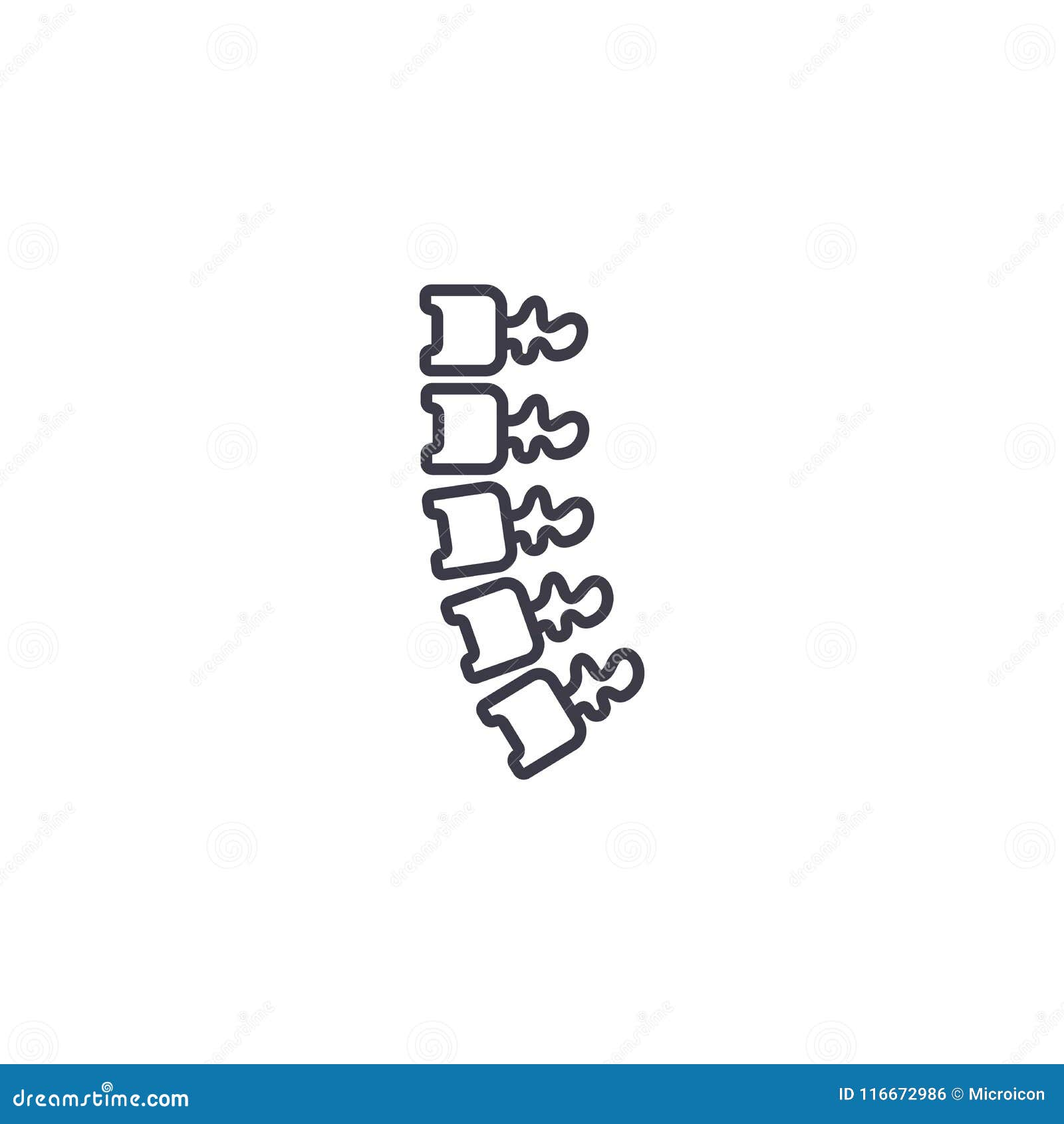 Backbone Linear Icon Concept. Backbone Line Vector Sign, Symbol ... Backbone Linear Icon Concept. Backbone Line Vector Sign, Symbol ...