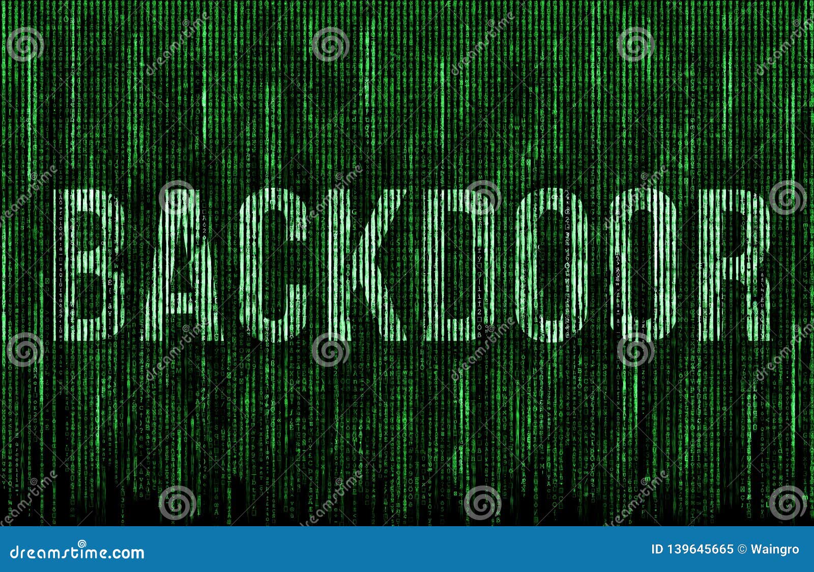Backdoor in a Computer System Stock Illustration - Illustration of ...