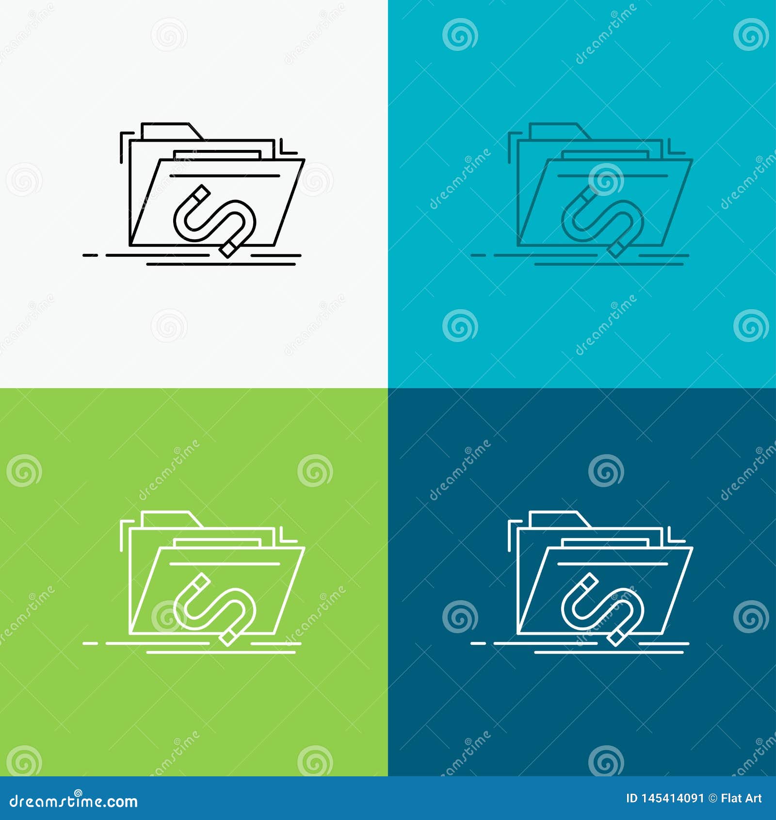 Backdoor, Exploit, File, Internet, Software Icon Over Various Background. Line Style Design ...