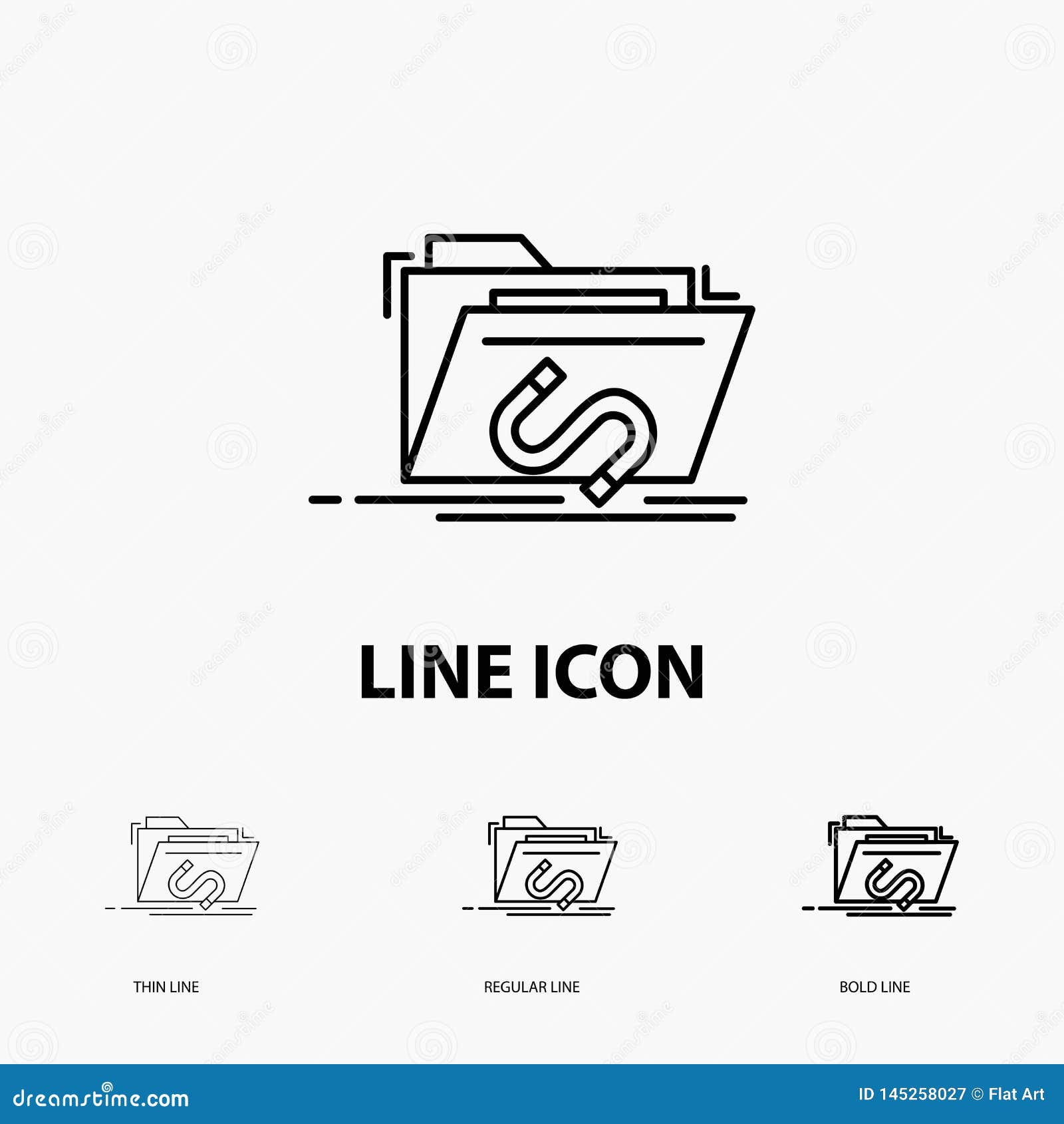 Backdoor, Exploit, File, Internet, Software Icon in Thin, Regular and Bold Line Style. Vector ...
