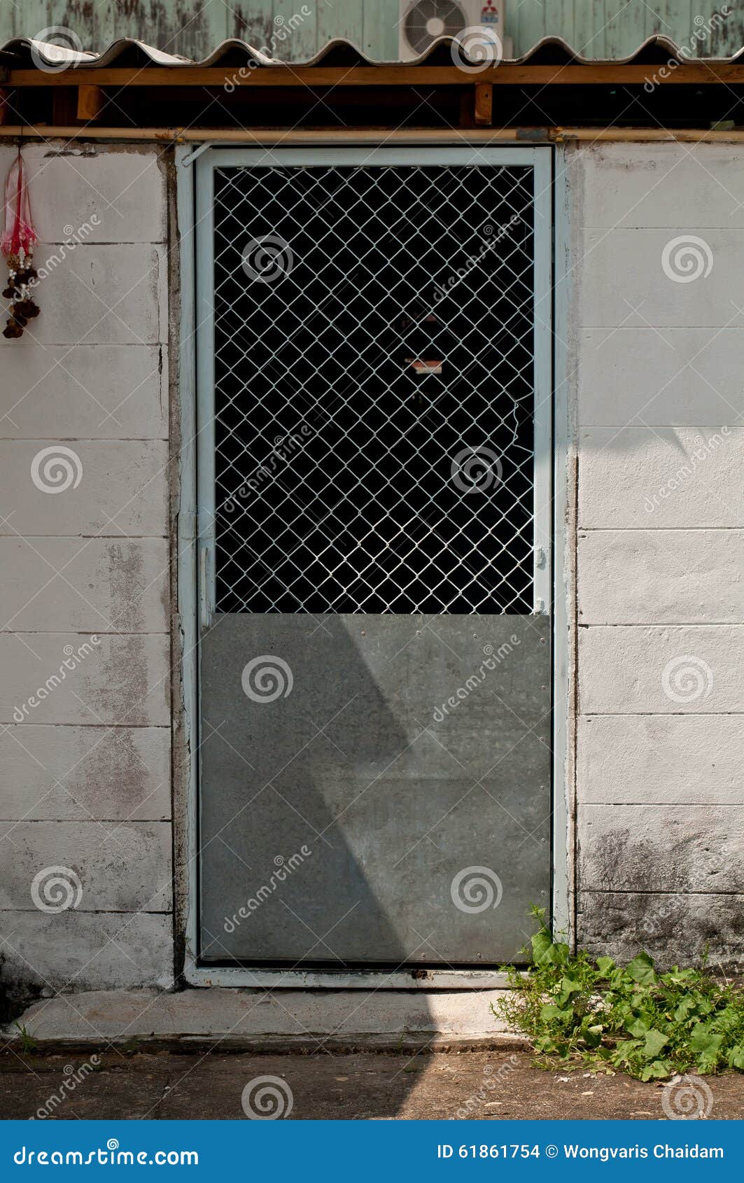 Backdoor stock photo. Image of passage, block, painted - 61861754