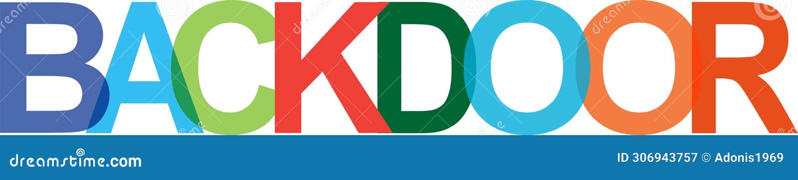 Backdoor Word On White Royalty-Free Stock Photography | CartoonDealer ...