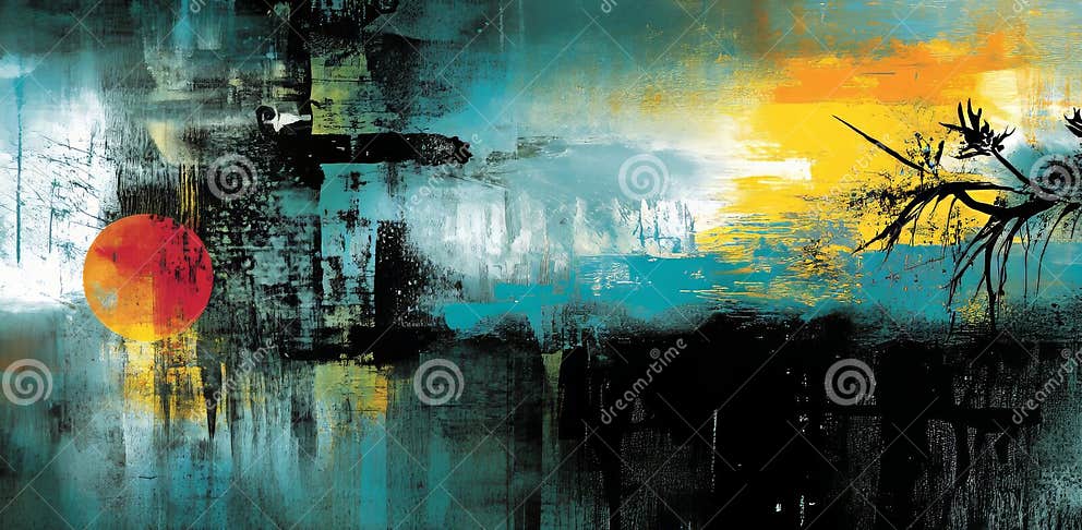 A Backdrop of Abstract Diagonal Lines and Splattered Paint Stock Photo ...