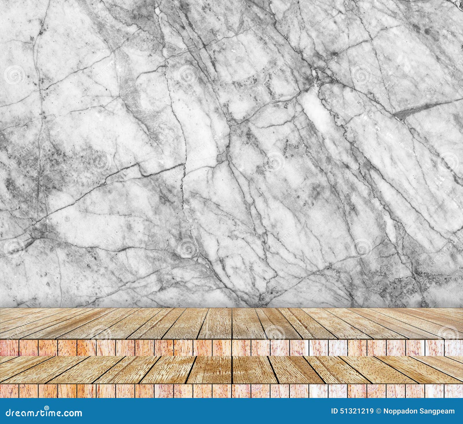 Backdrop Marble Wall And Wood Slabs Arranged In Perspective Texture ...