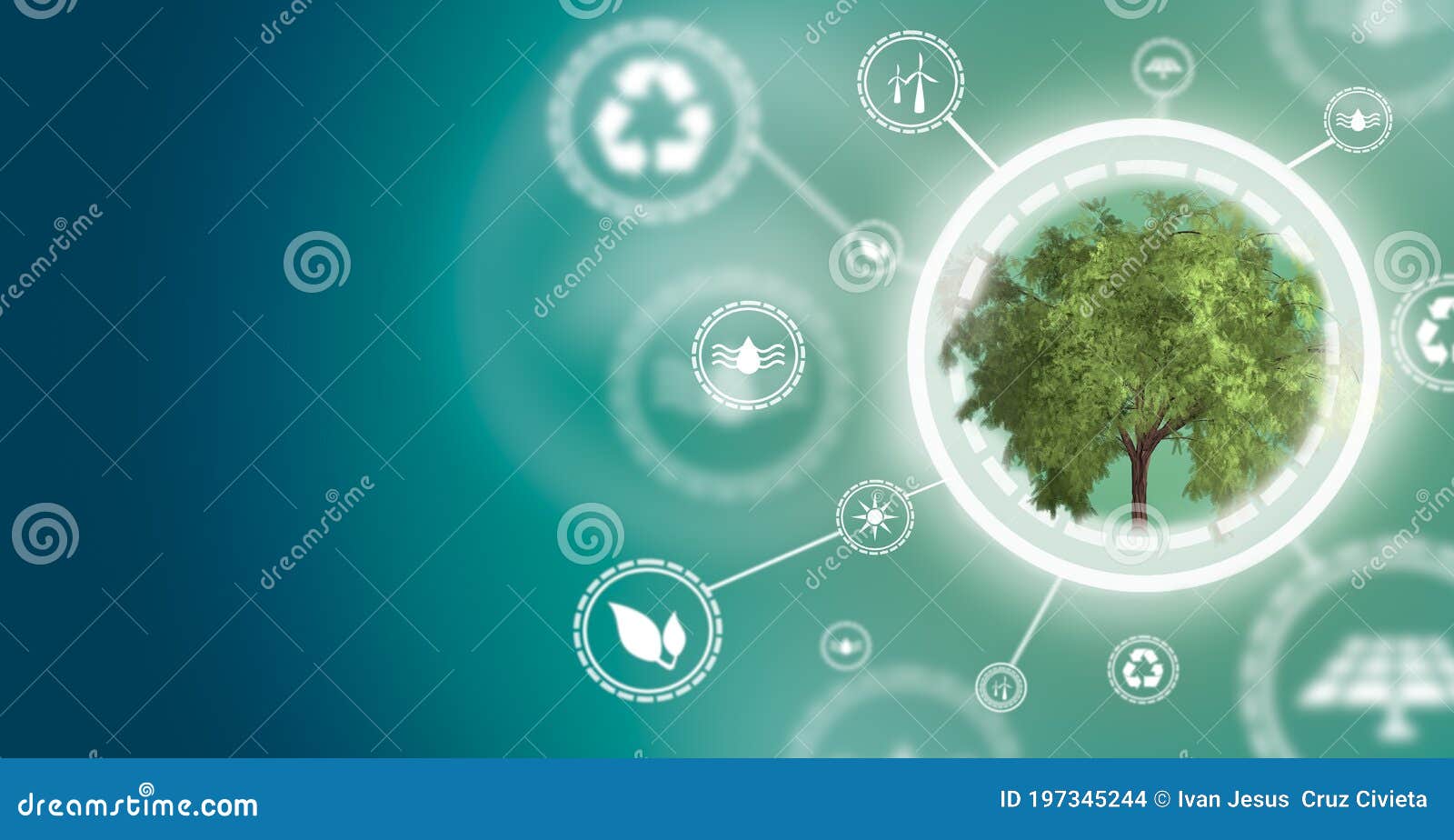 Backdrop As a Concept of Energy Efficiency. the Power of Green Energy ...