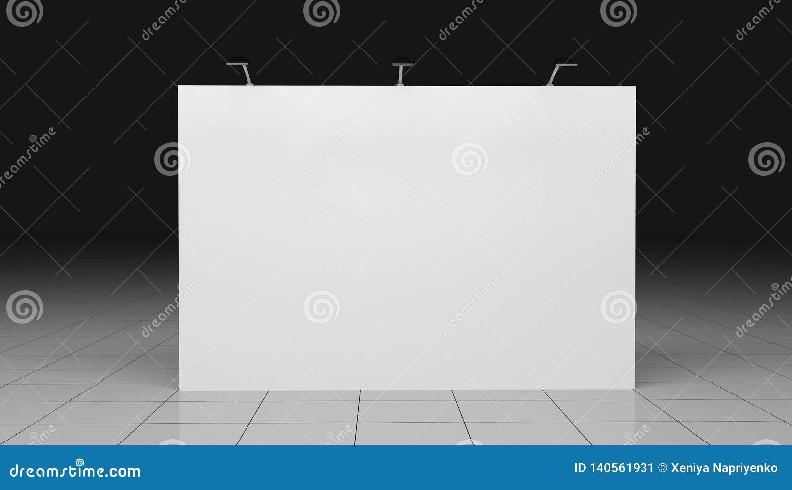 Backdrop Banner 2x3 Meters. Blank Template. Mockup Royalty-Free Stock ...