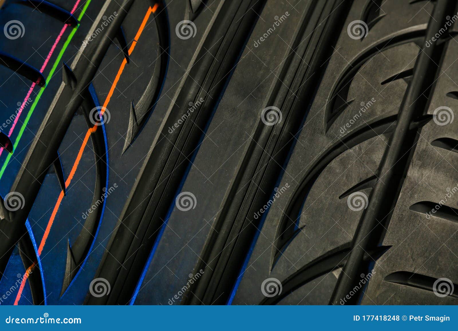 Backdrop of Beautiful Summer Tire Tread Stock Photo - Image of speed ...