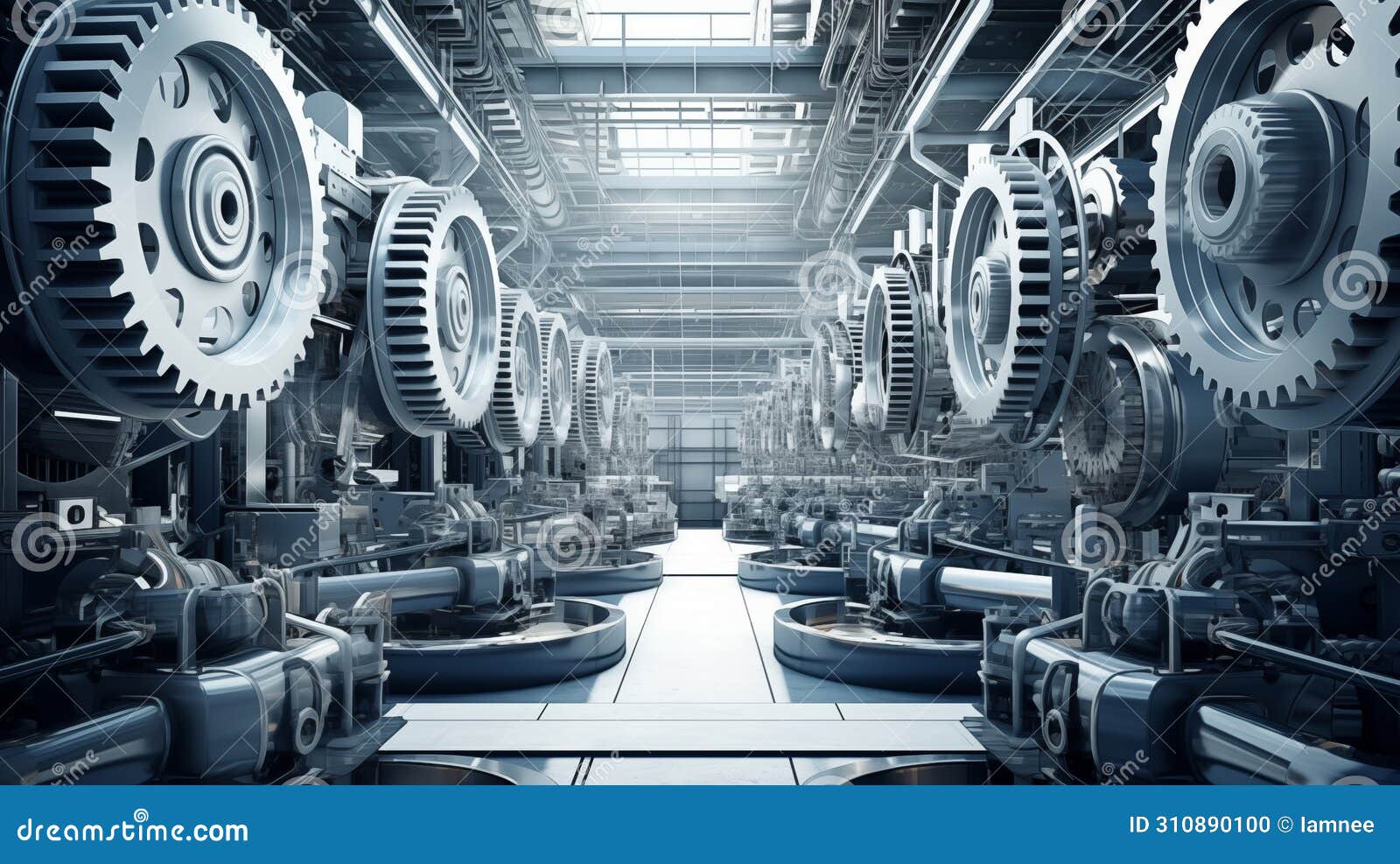 Backdrop of Engine Manufacturing Process in Progress.AI Generated Stock ...