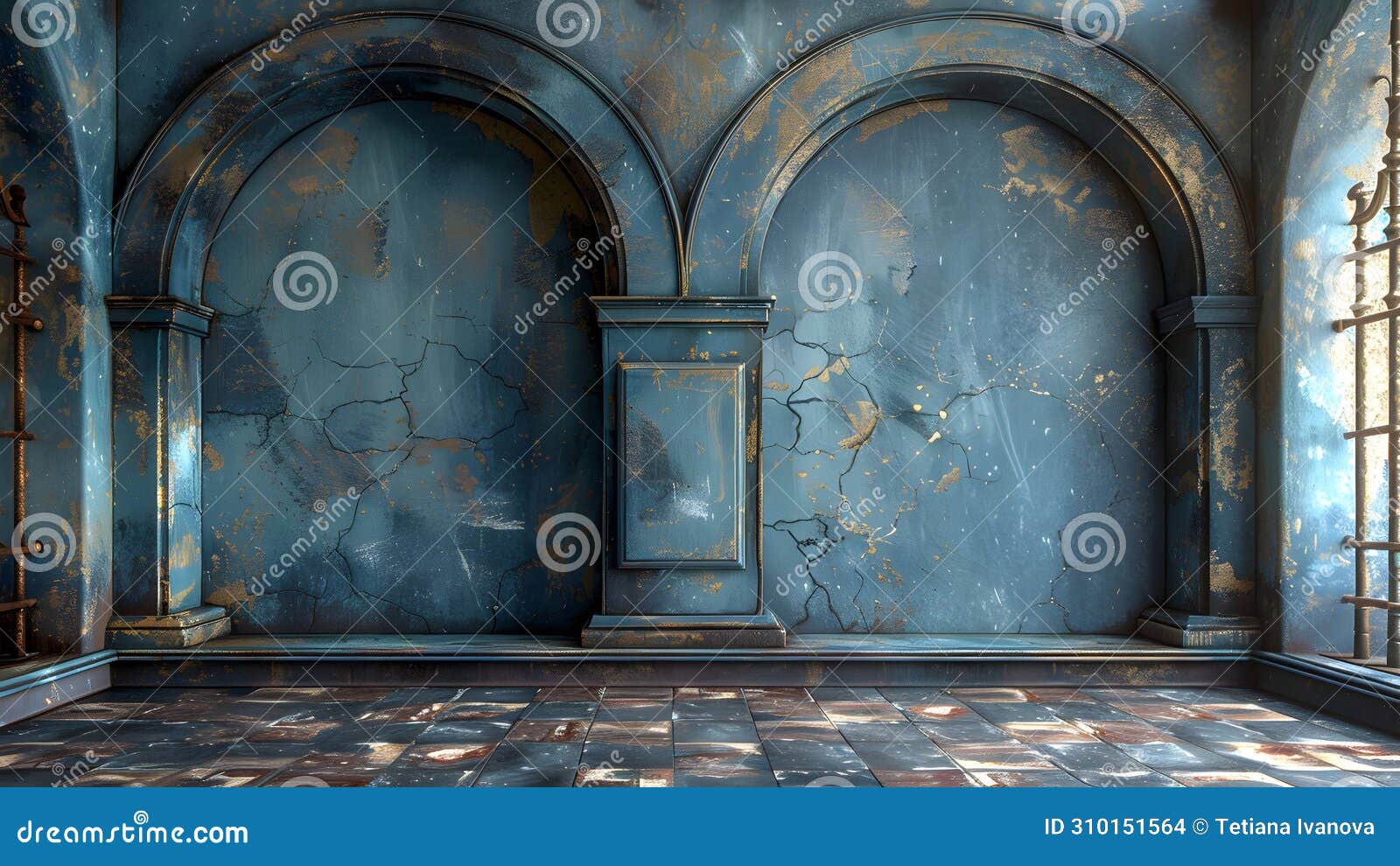 Elegant Arched Panel Décor. Stock Illustration - Illustration of ...