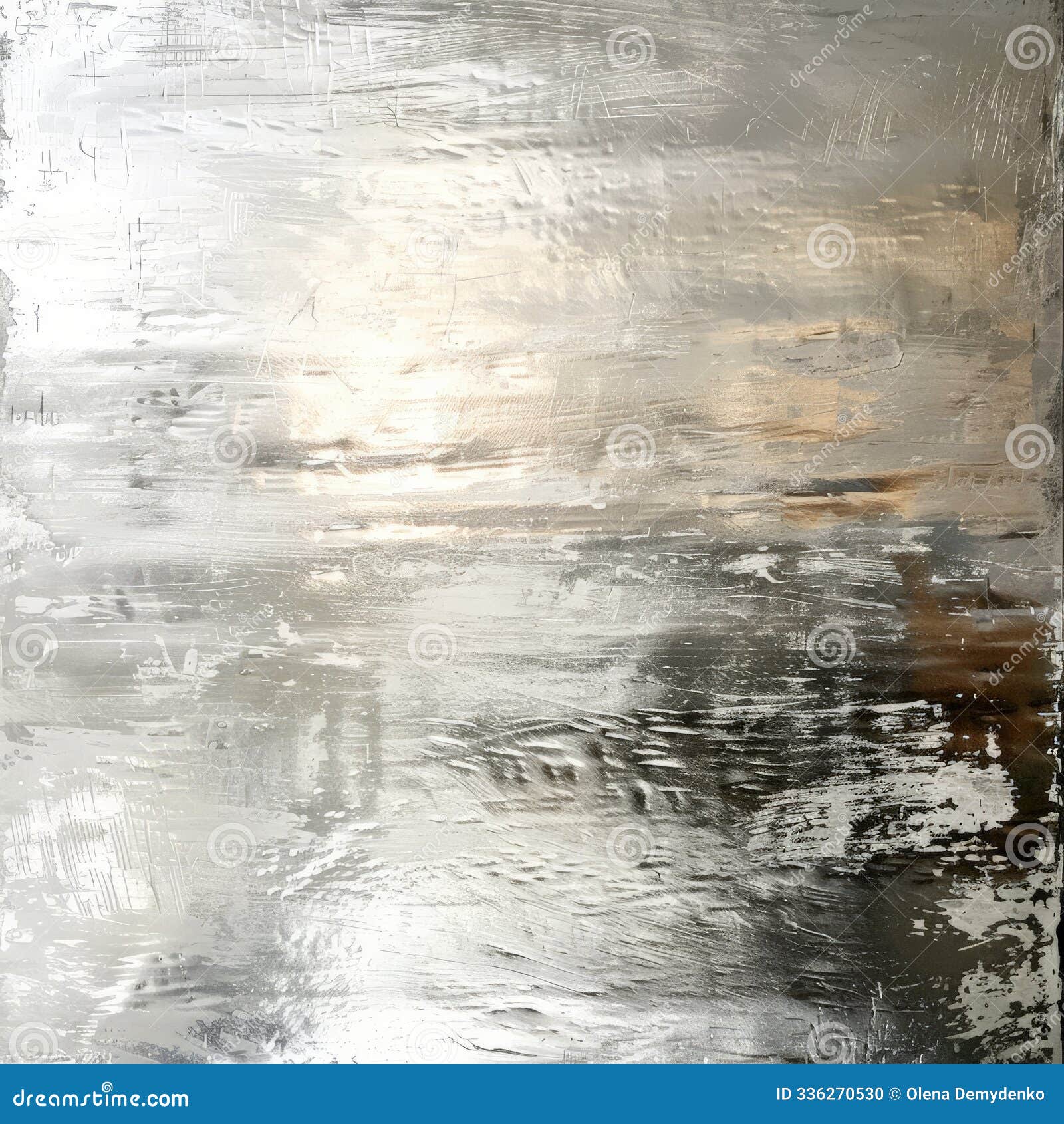 The Backdrop Features a Smooth, Reflective Silver Surface Infused with ...