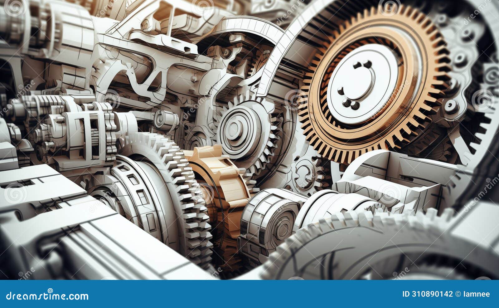 Backdrop Featuring Machinery of Industrial Engine Operation.AI ...