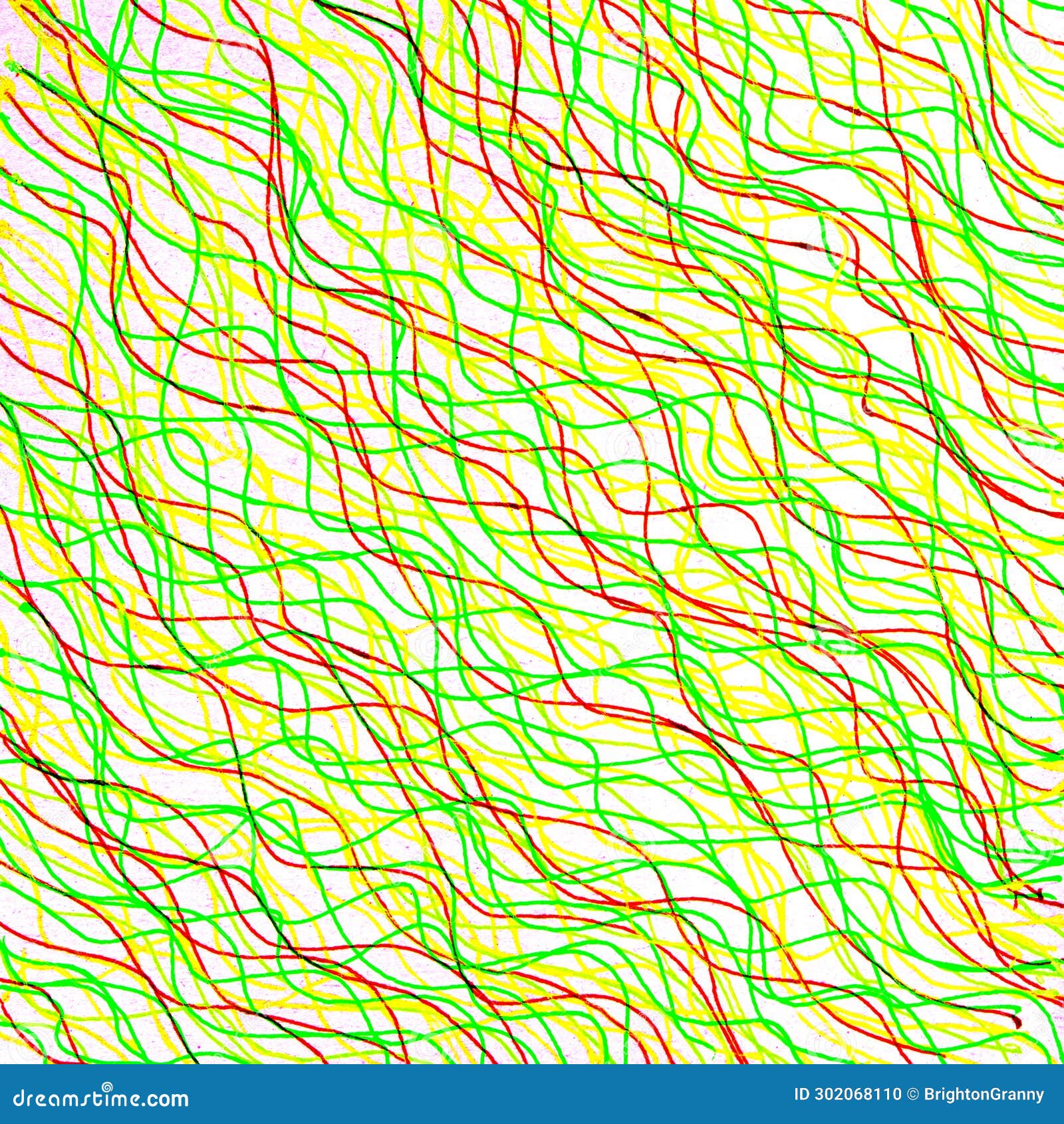 A Background of Bright Diagonal Coloured Squiggles on Paper. Stock ...