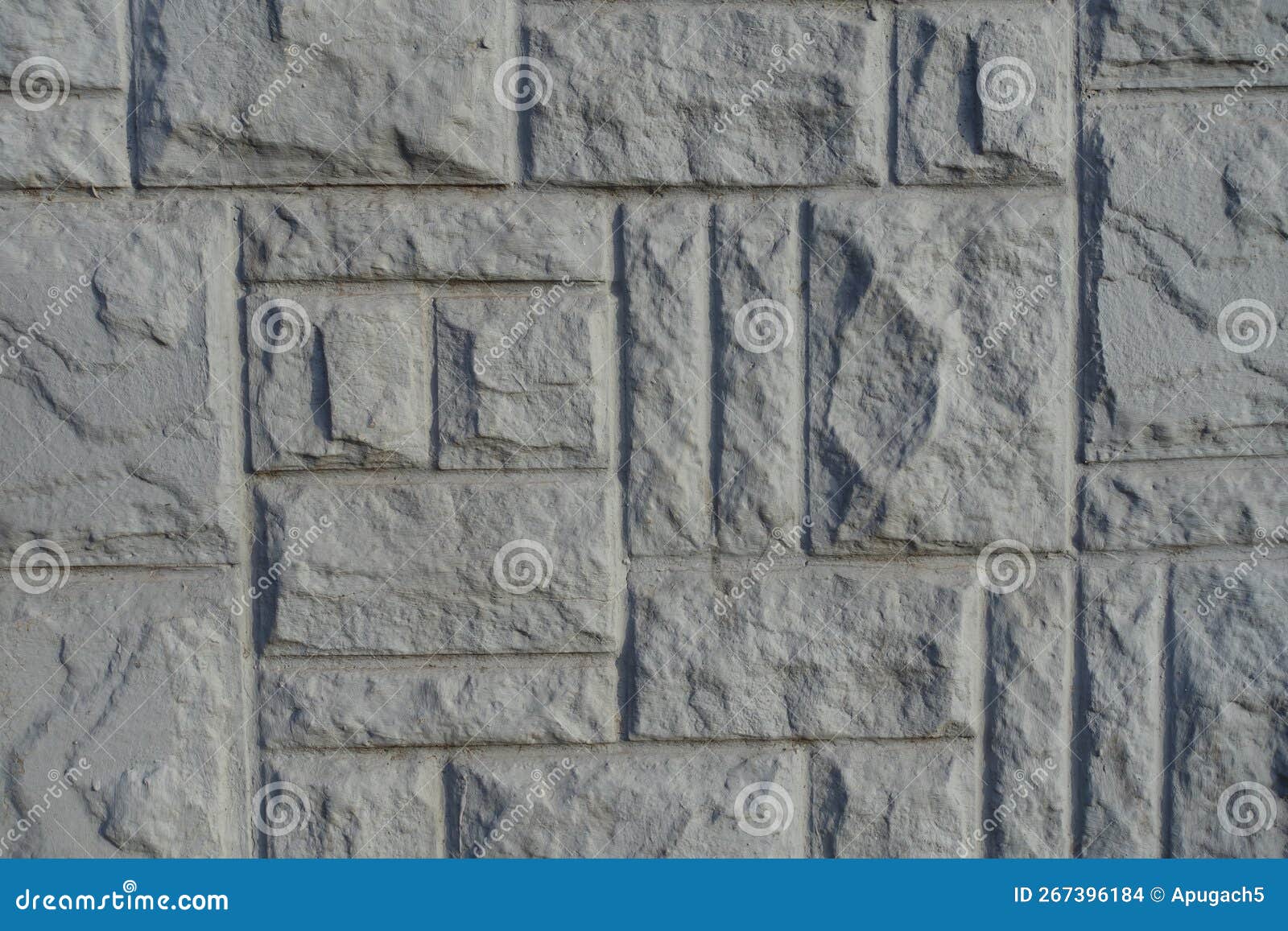 Backdrop - Gray Concrete Brick Veneer Wall with Random Layout Stock ...