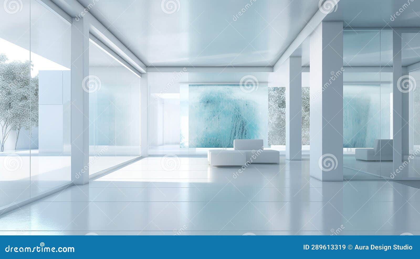 In the Backdrop of a Hotel or Office Building Lobby Stock Illustration ...