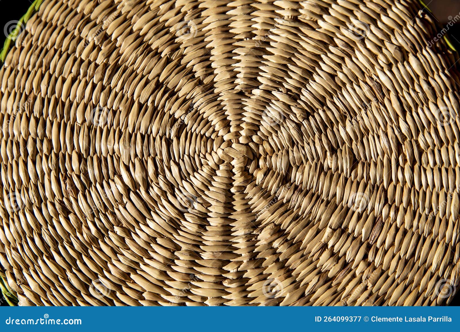 Backdrop of Interwoven Wicker Fiber Forming Concentric Circles Stock ...