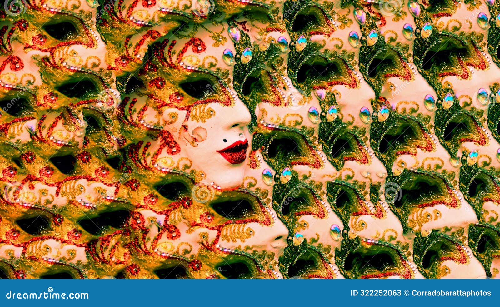 A Backdrop of Masked Faces for Restless Nights Stock Image - Image of ...