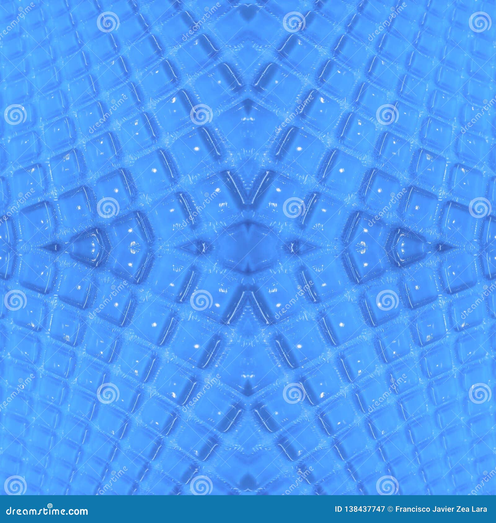 Abstract Design with Plastic Material in Blue Color, Background and ...