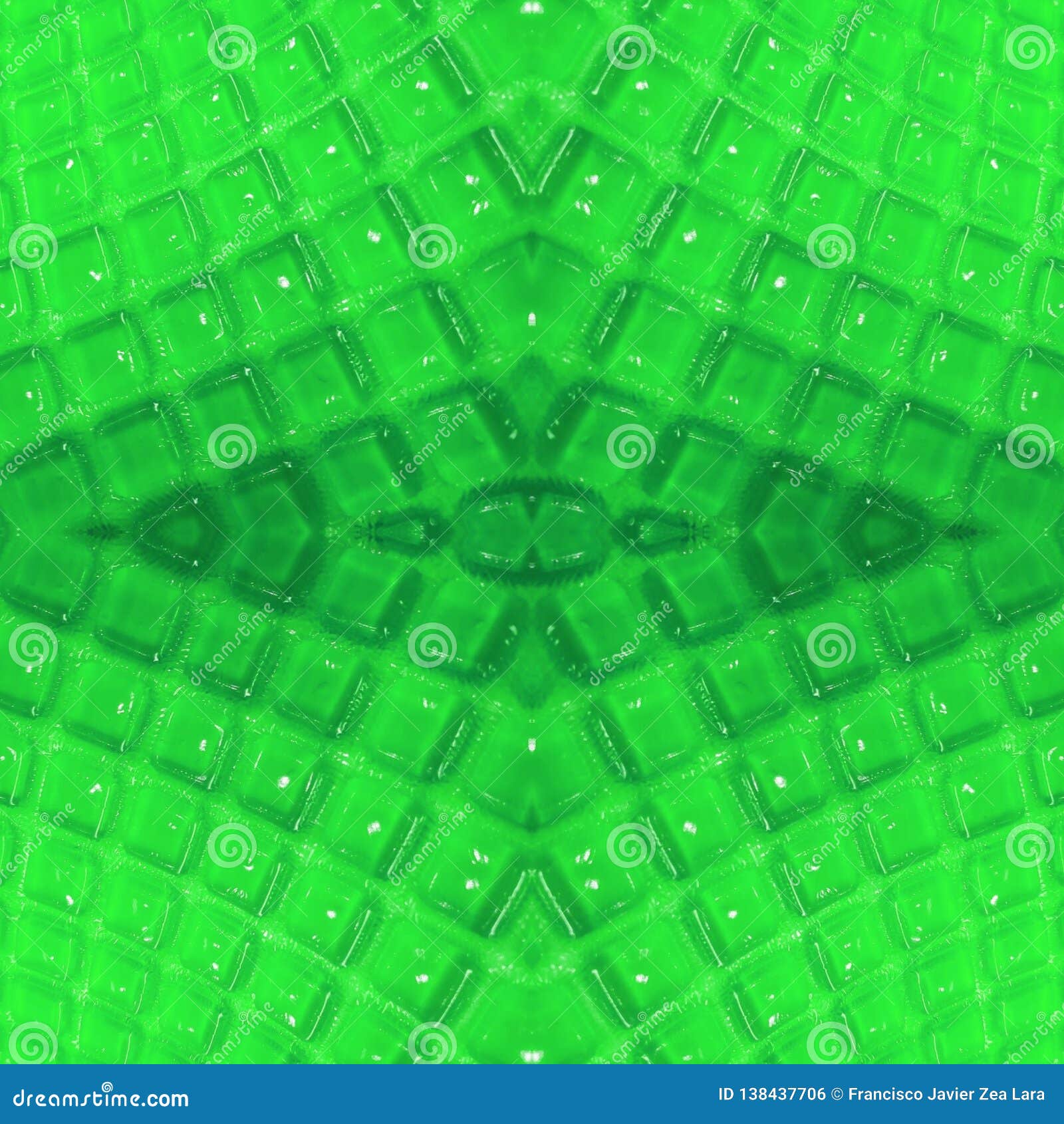 Abstract Design with Plastic Material in Green Color, Background and ...