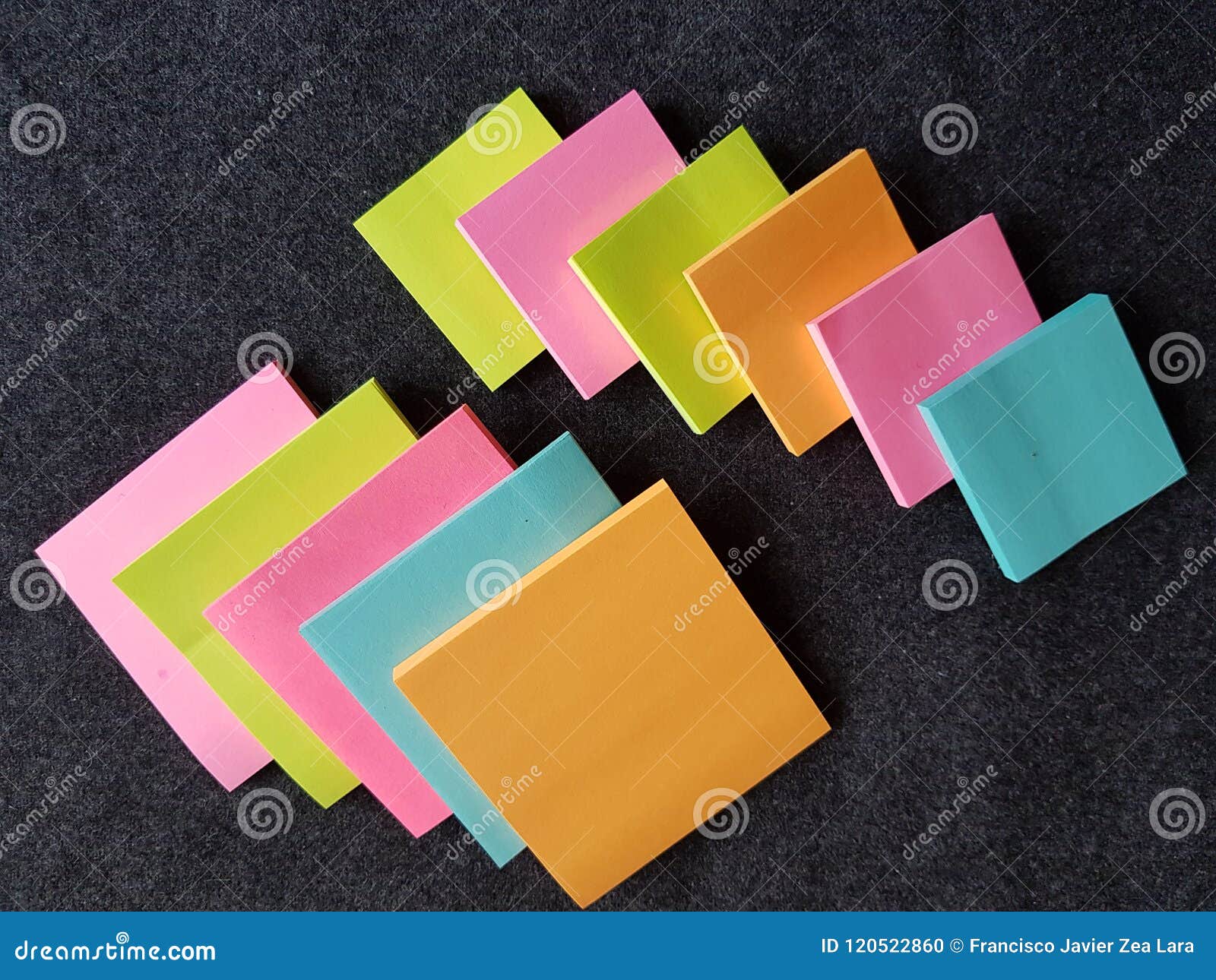 Paper Notebooks for Notes Stacked in Phosphorescent Colors, Background ...