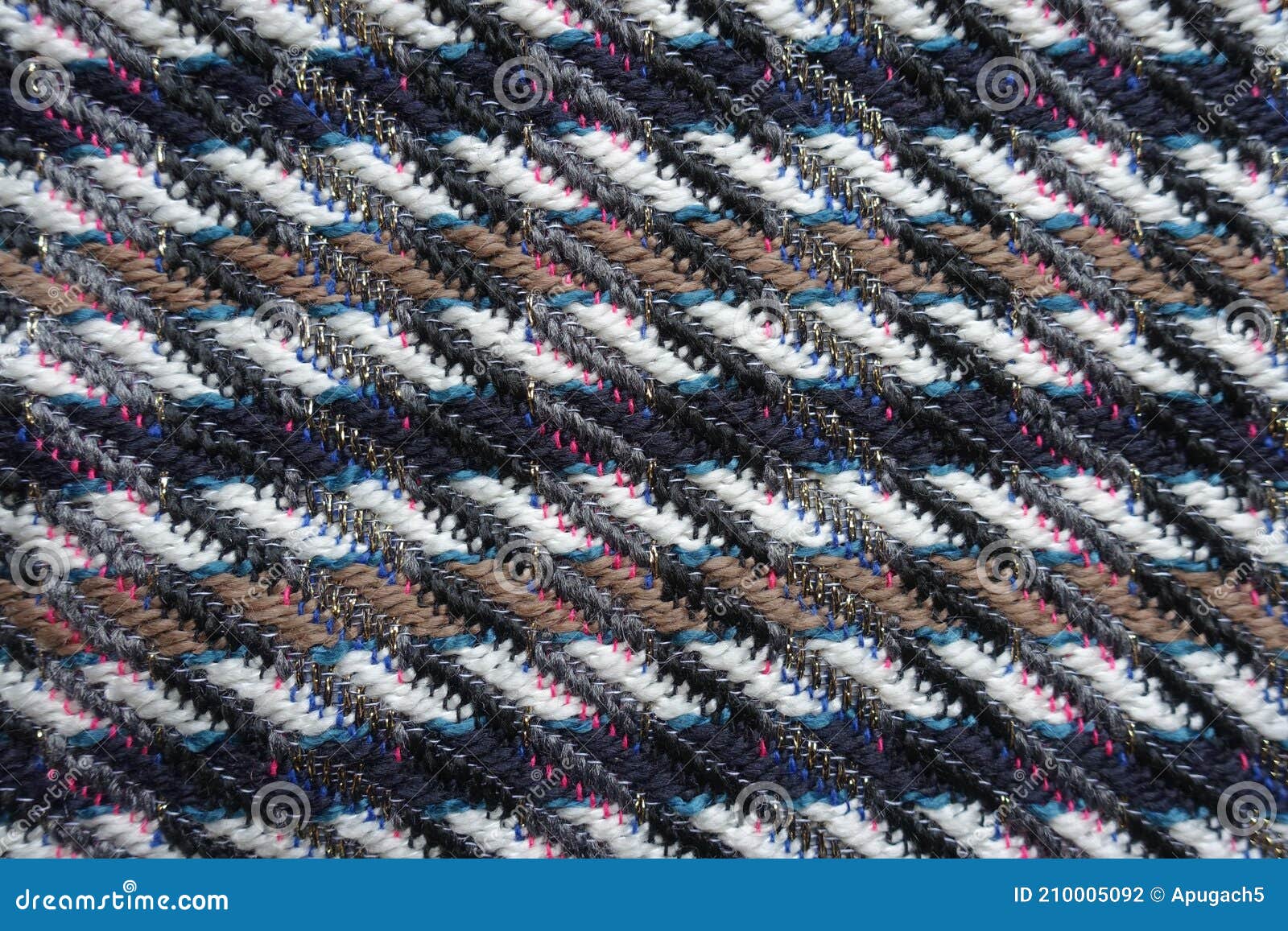 Backdrop - Multi-colored Tweed Fabric with Lurex from Above Stock Photo ...