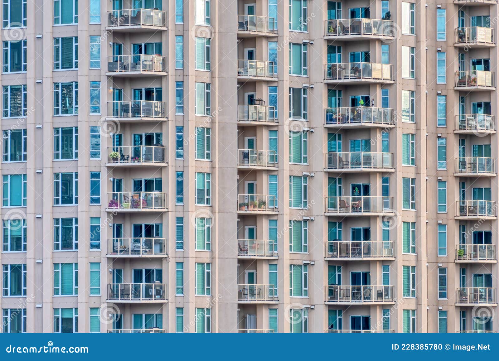 Backdrop Pattern. Facade of Residential Apartment Building Stock Photo ...