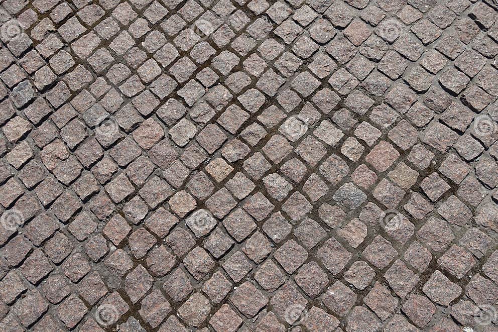 Backdrop - Pavement Made of Pink Granite Stone Setts Stock Image ...