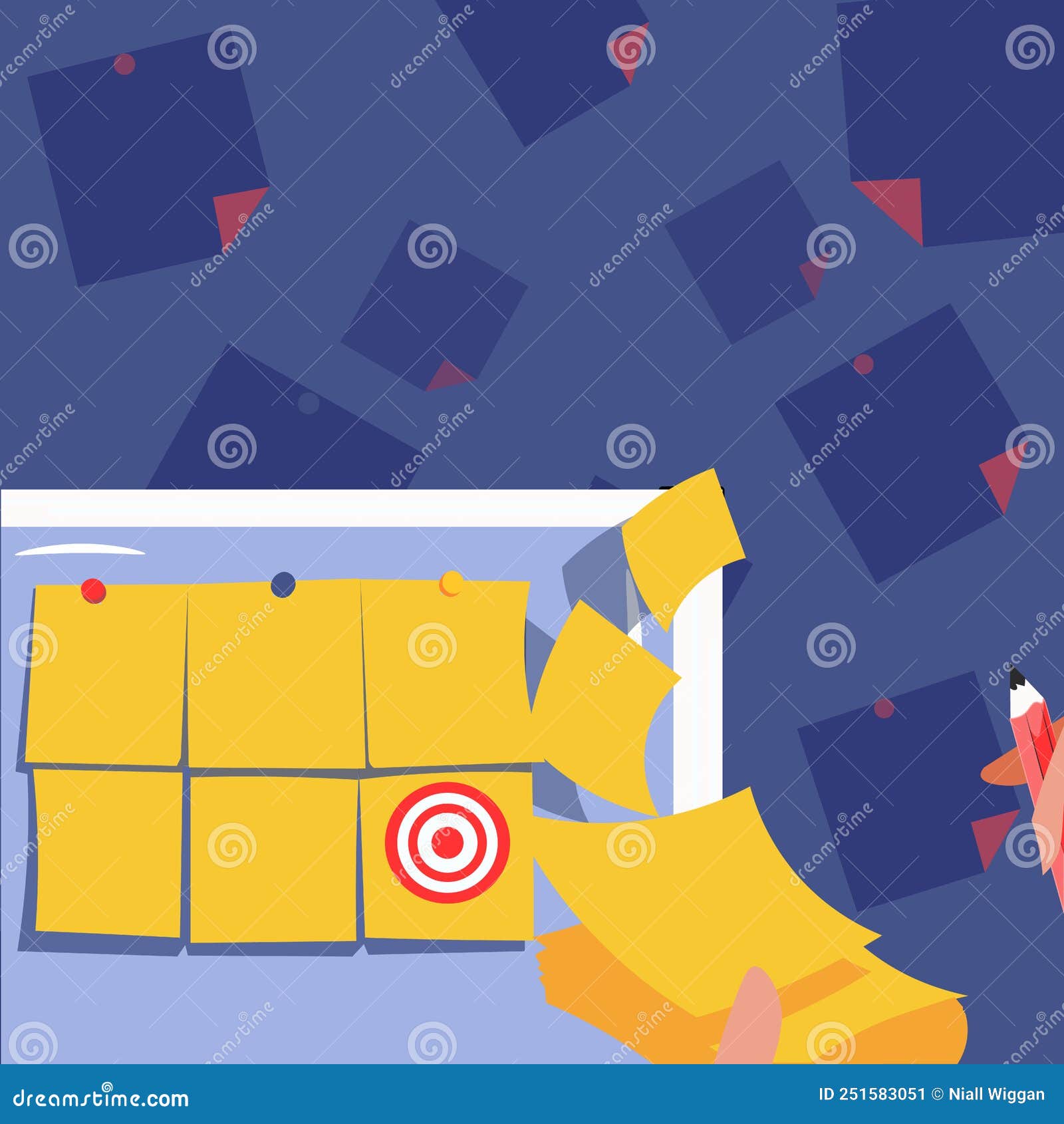 Backdrop Presenting Sticky Notes Hands Writing Paper Having Set Goals ...