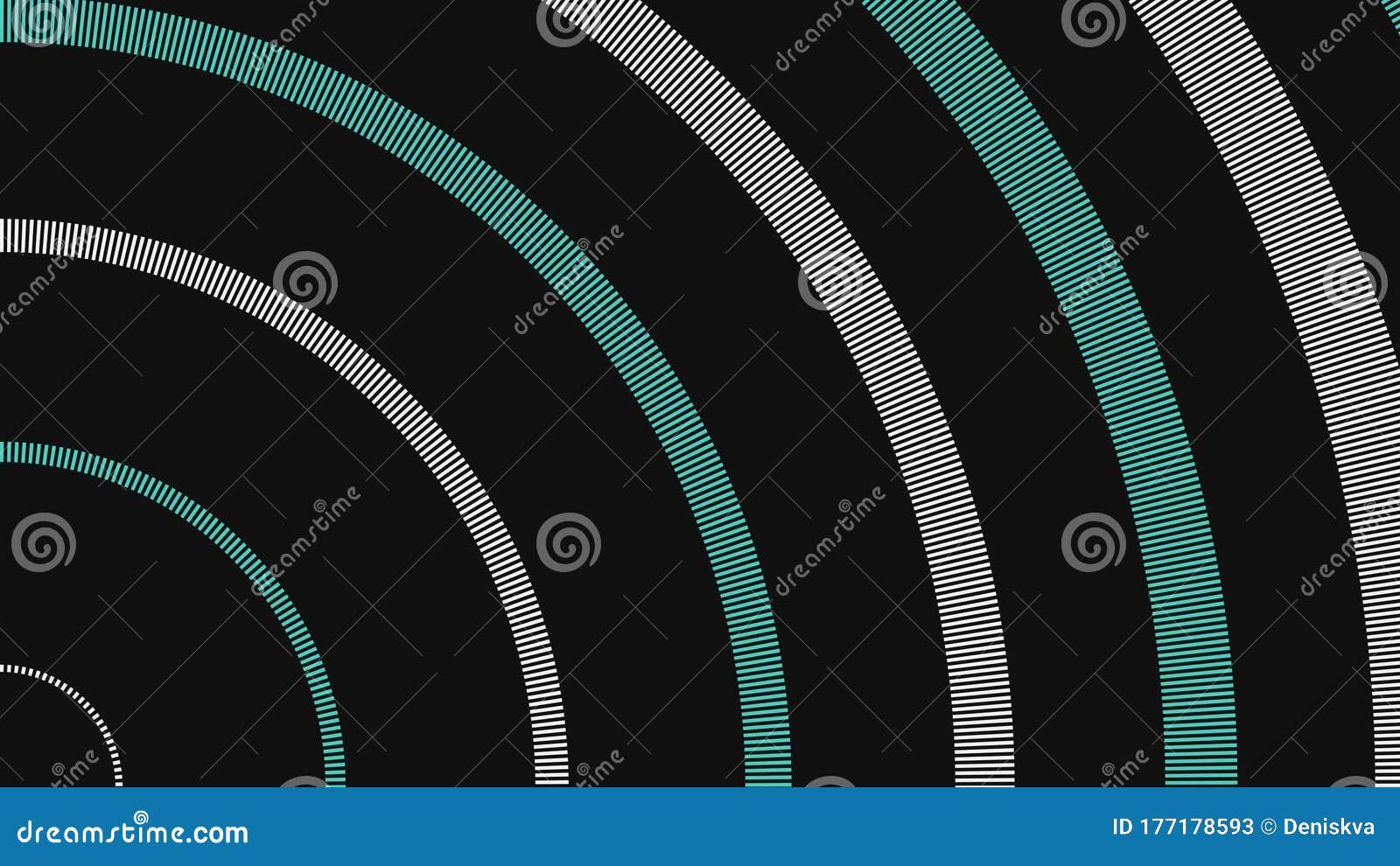 Backdrop with Radio Waves Simple Graphic Look Stock Video - Video of ...