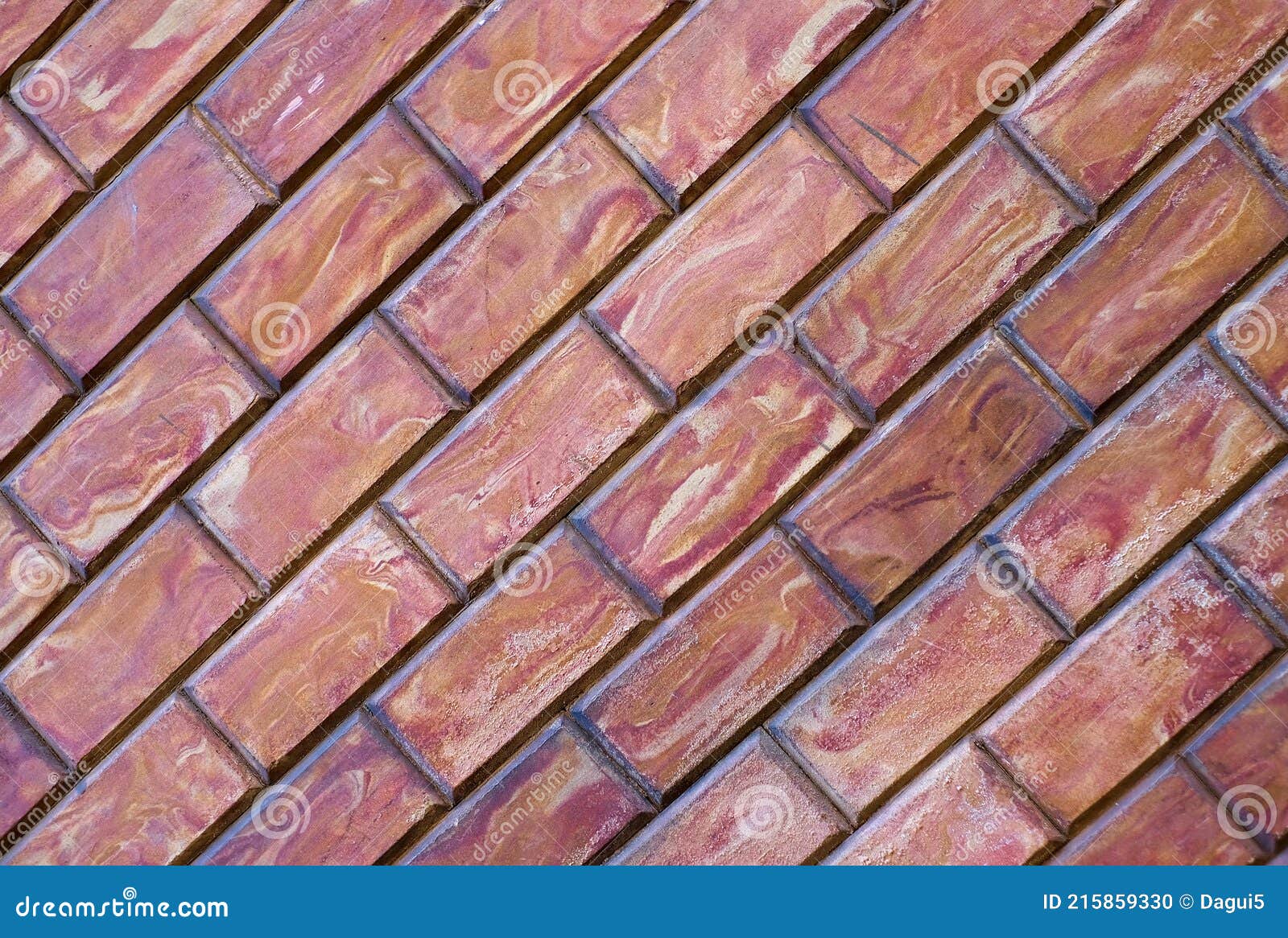 Diagonal bricks pattern. stock photo. Image of empty - 215859330