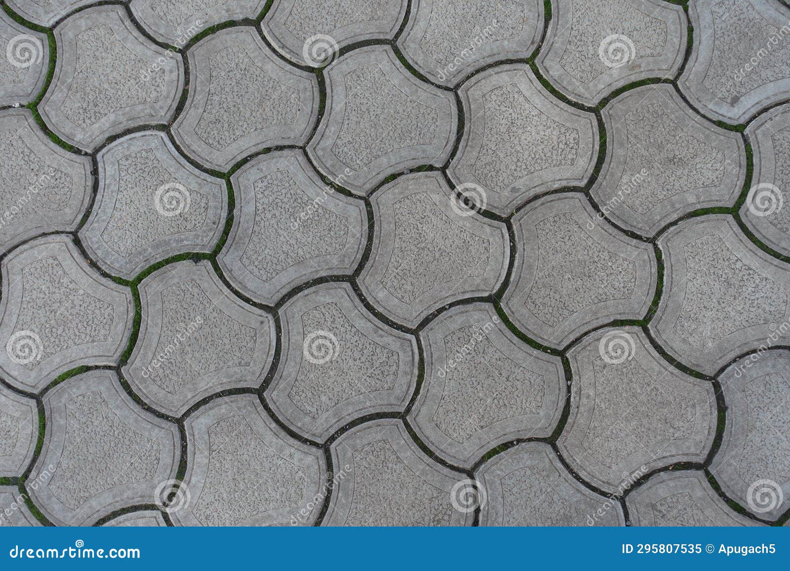 Backdrop - Rounded Grey Concrete Interlocking Paver Blocks Stock Image ...