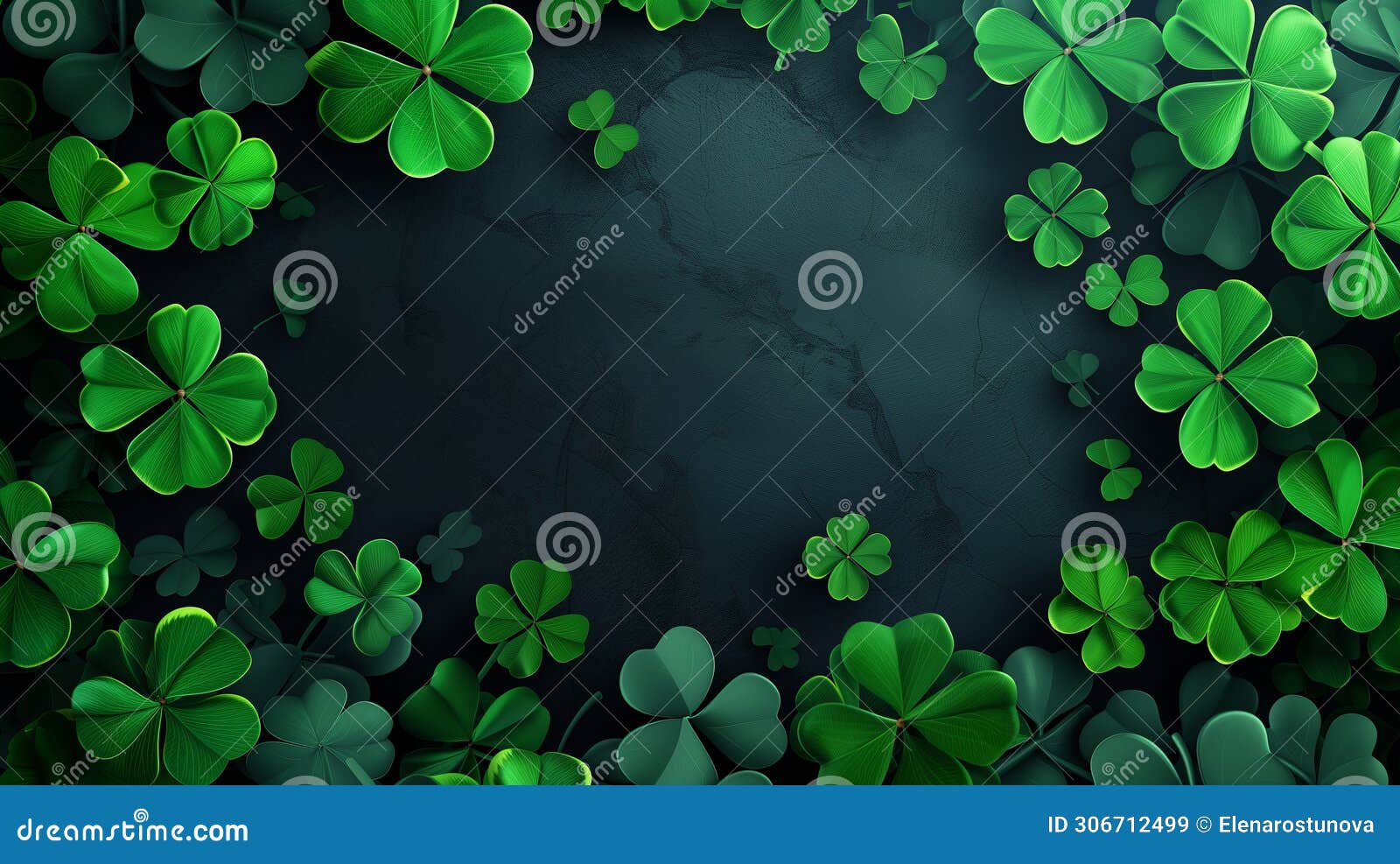 St. Patrick S Day. Clover Wallpaper in Soft Backlight with Blur and ...